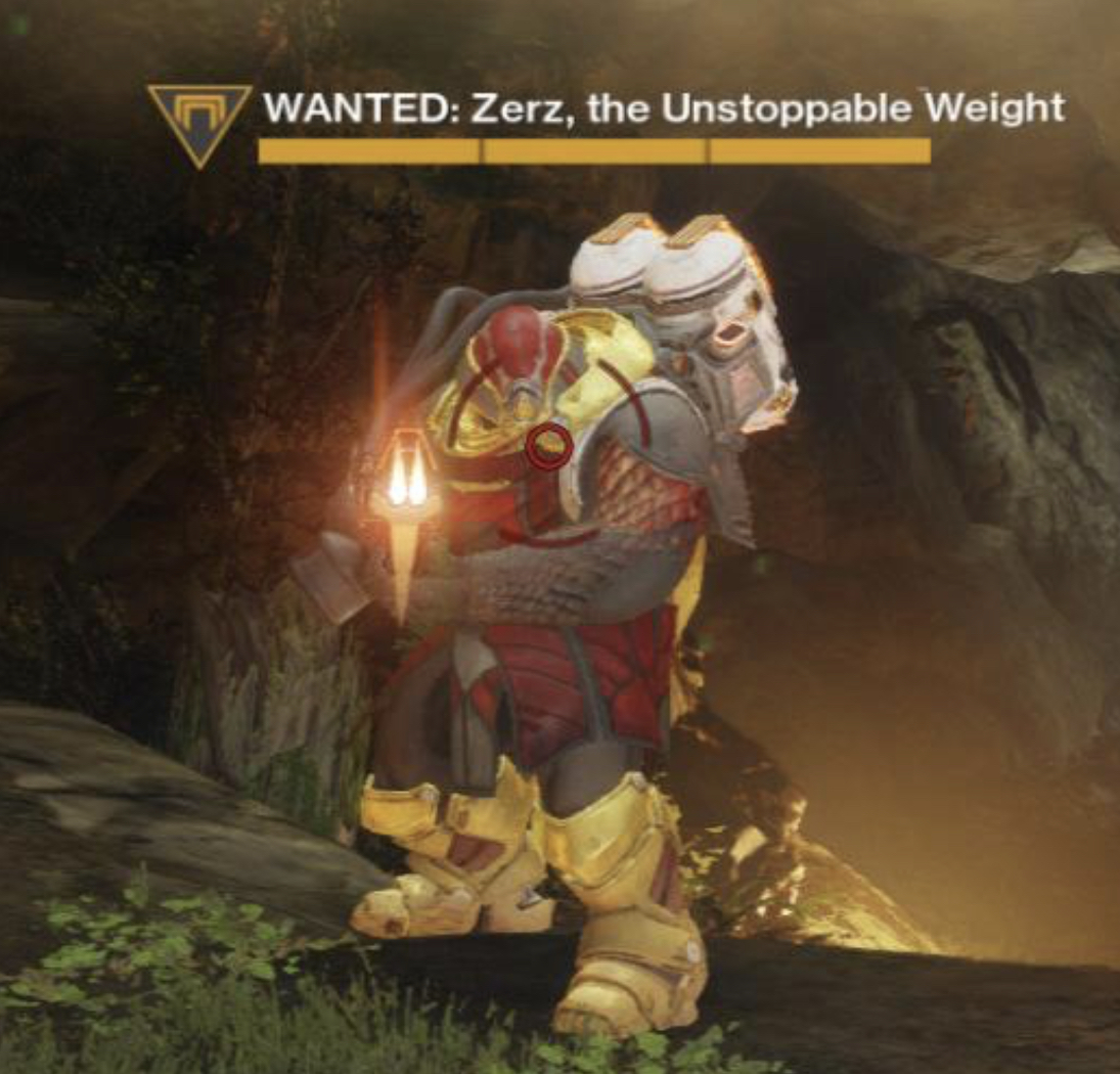 Zerz, the Unstoppable Weight - Destinypedia, the Destiny wiki