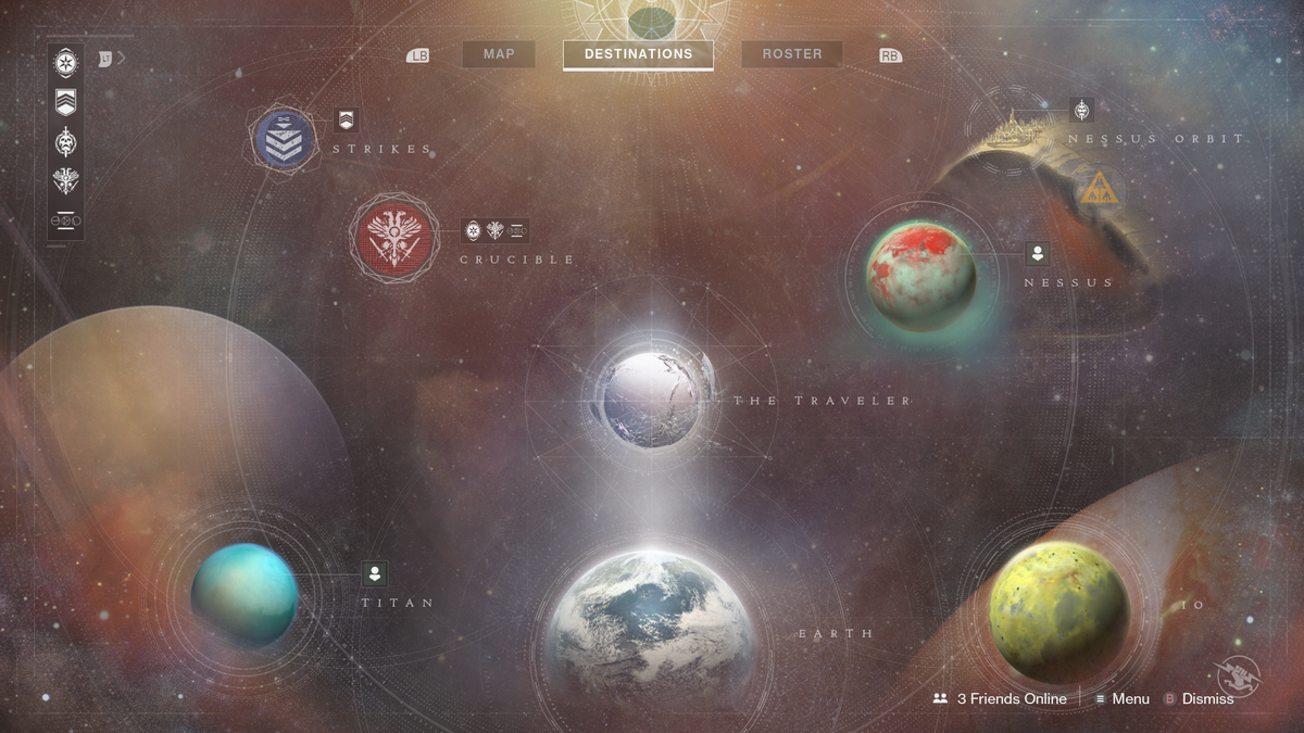Saturn and Jupiter Added to Solar System Map : r/DestinyTheGame